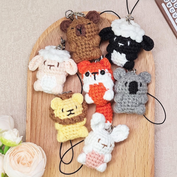 Crochet Animals Keychain - Etsy