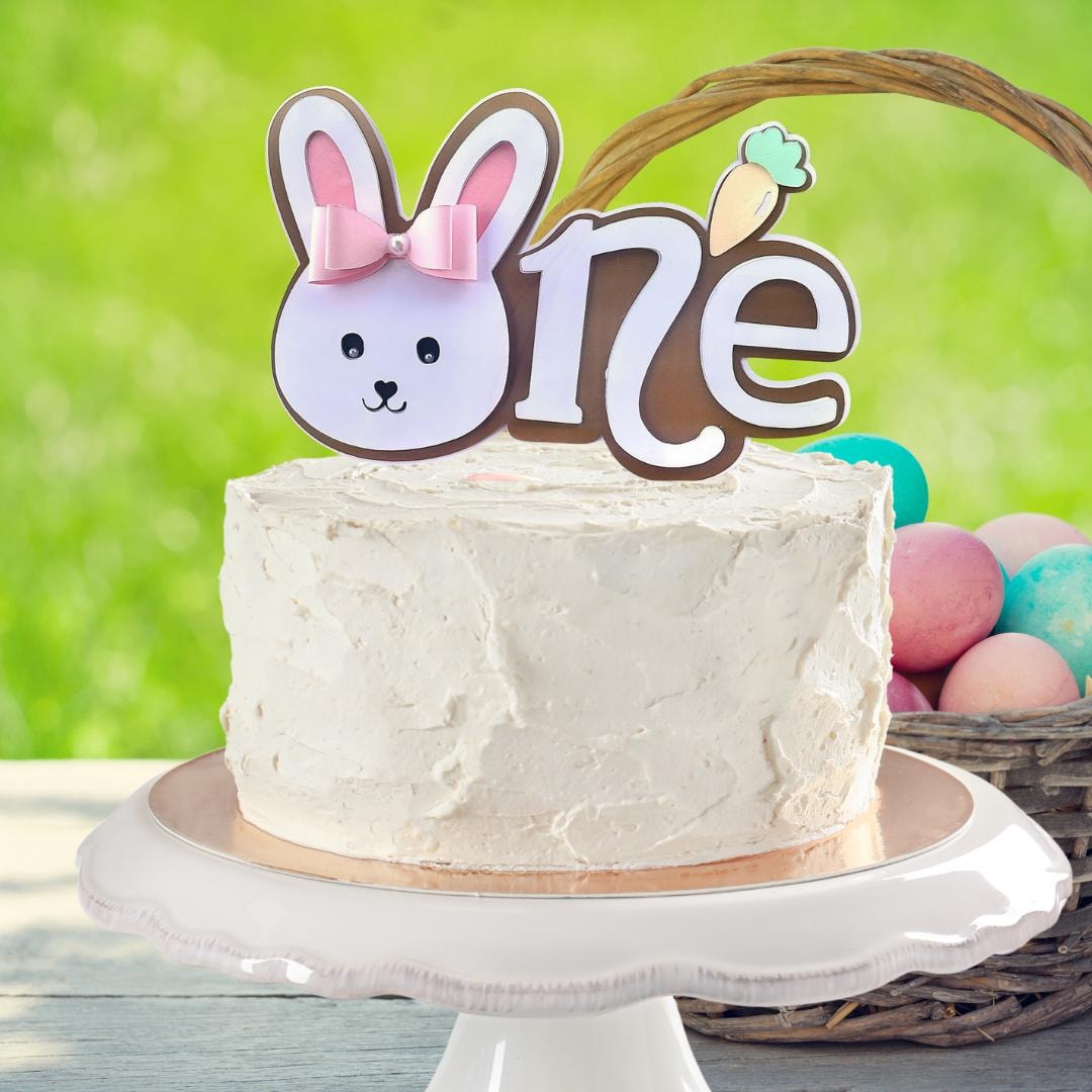 Cake Topper Easter, Cake Toper Happy Easter, Cake Topper Um Ano, Cake ...