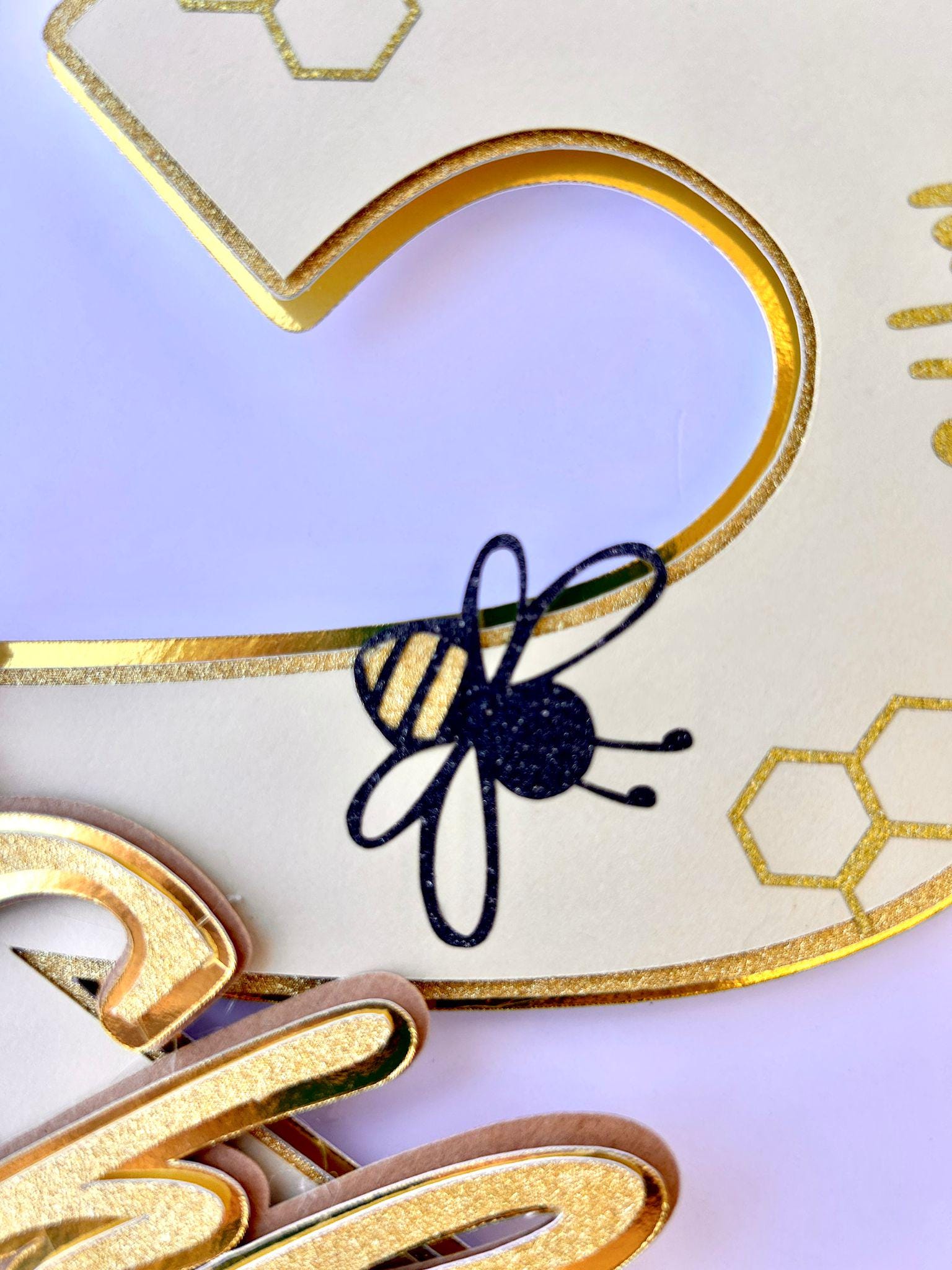 Bee Cake Topper – Personalized Bee Birthday Cake Topper, Custom Name ...