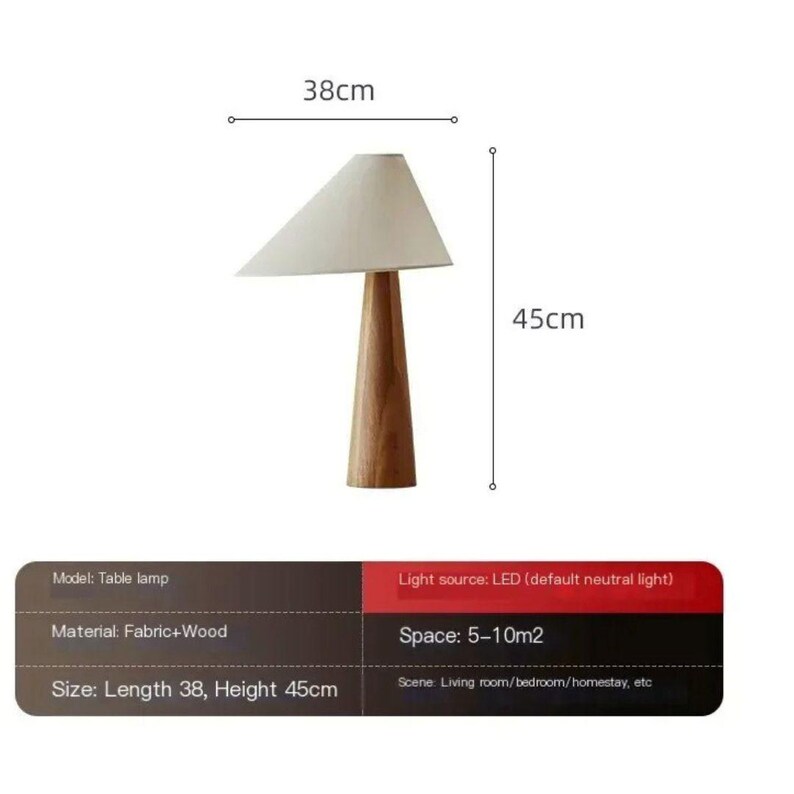 Tapered Oak Wood Floor Lamp - Etsy