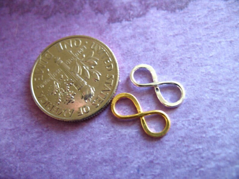 24k Gold Vermeil Infinity Charms, Figure 8 Connector (11.5x5 Mm) - Etsy