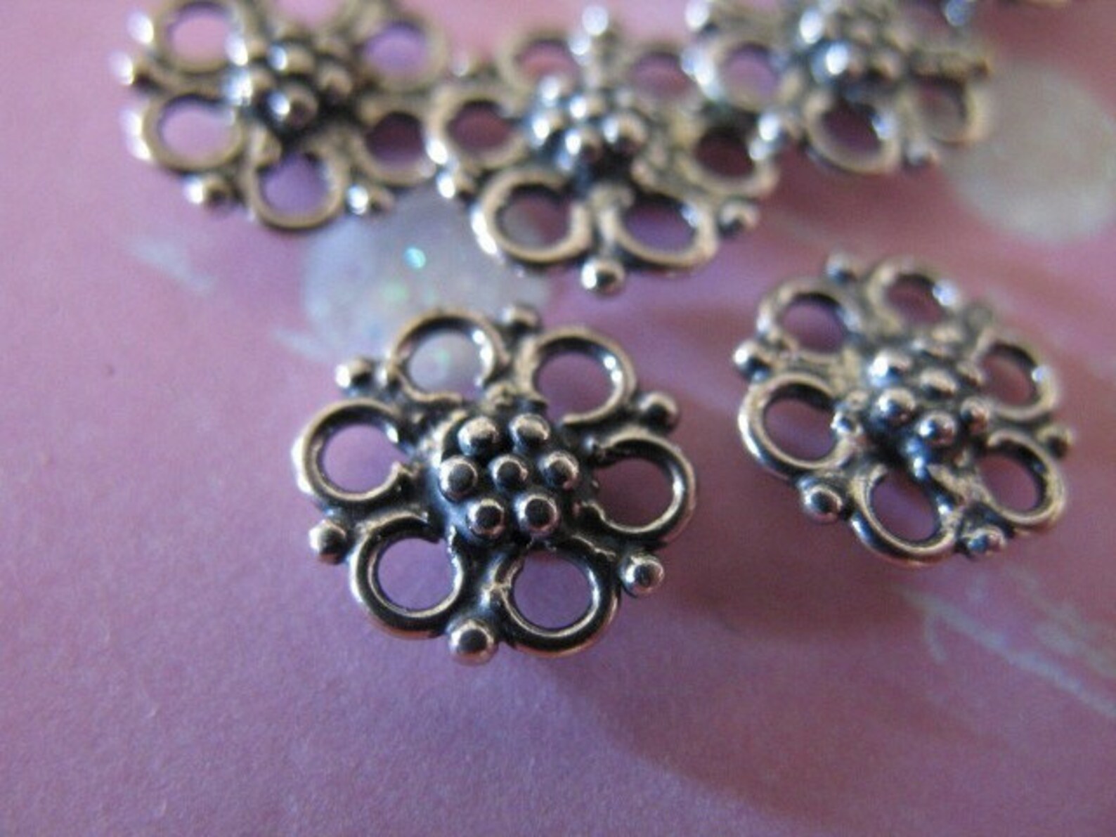 Sterling Silver Links Connectors Stations, Set of 2, 14.5x9.25 Mm ...