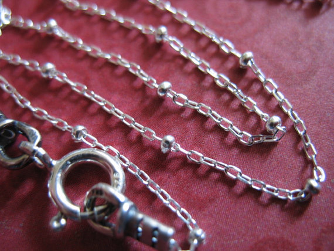 Neck Chain, Satellite Chain, 1 Pc, 16 or 18 Inch, 925 Sterling Silver ...