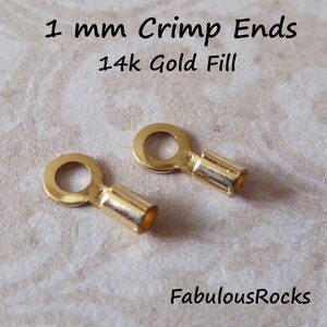 10-100 Pcs, 1 Mm Crimp End Caps, Crimp End Tubes Crimp End Tubes ...