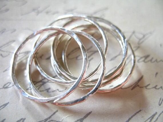 925 Sterling Silver Links Connectors Eternity Infinity Rings | Etsy