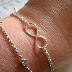 2-25 Pcs / Gold INFINITY Links Connectors Pendants Charm, Small Petite ...