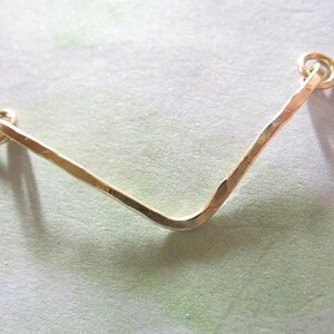CHEVRON Pendant Charm Link Connector Bar, 1-10 Pcs / 14k Gold Filled or ...