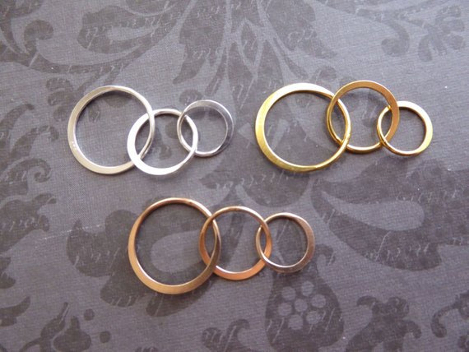 Circle Link Connector 2 Circle Double Infinity Pendant Charm - Etsy