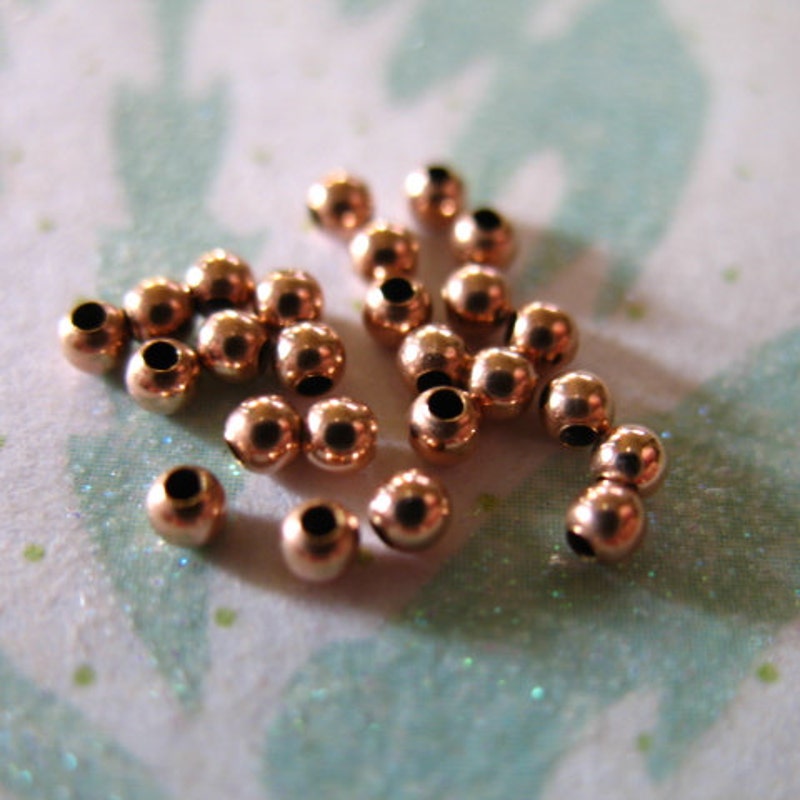 Rose Gold Spacer Beads - Etsy