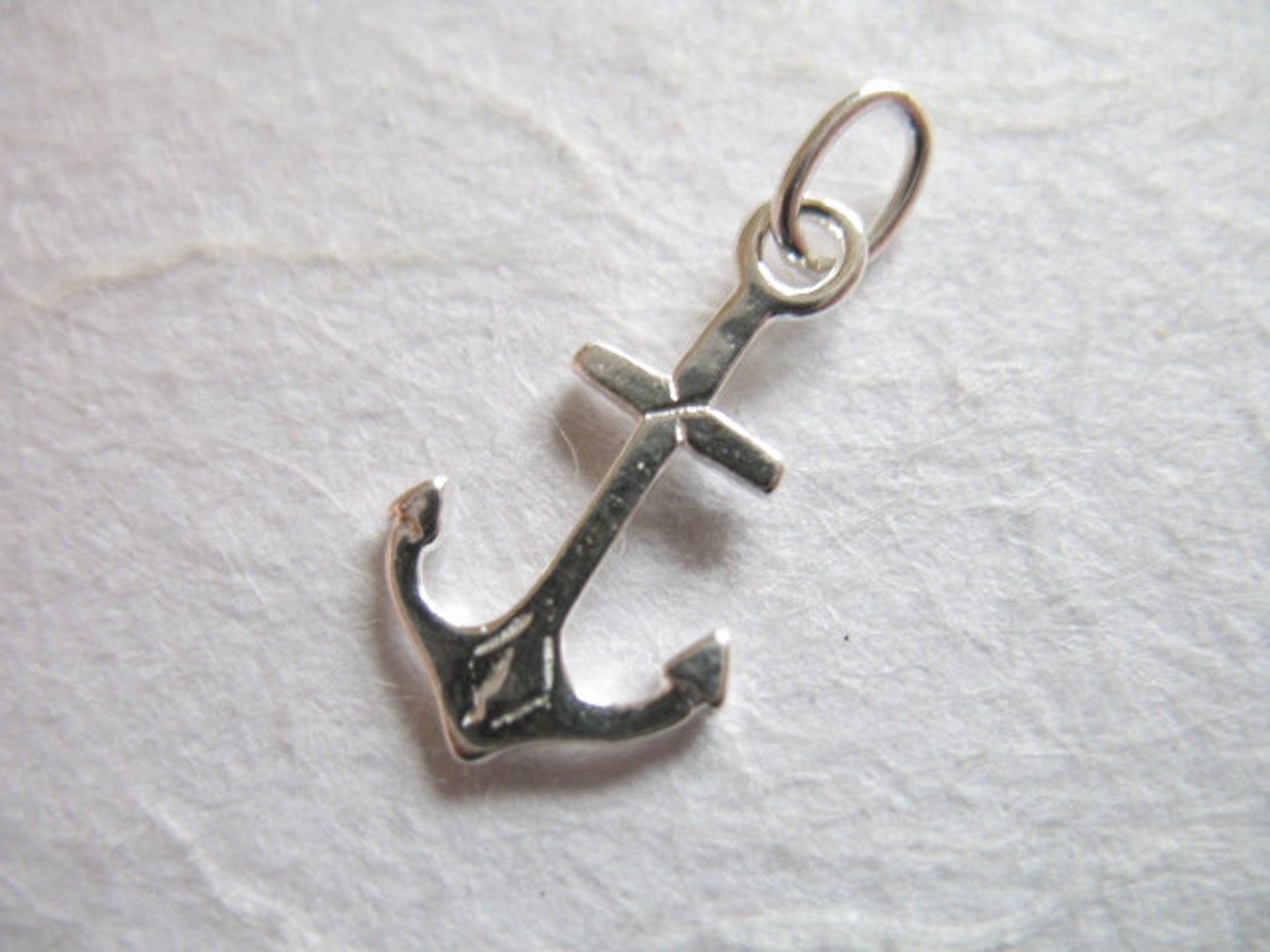 Silver ANCHOR Charm 925 Sterling Silver 15.5X9.5 Mm Pendant | Etsy