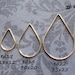 1 to 10 Pcs / Teardrop Link Tear Drop Link Connectors Earring Findings ...