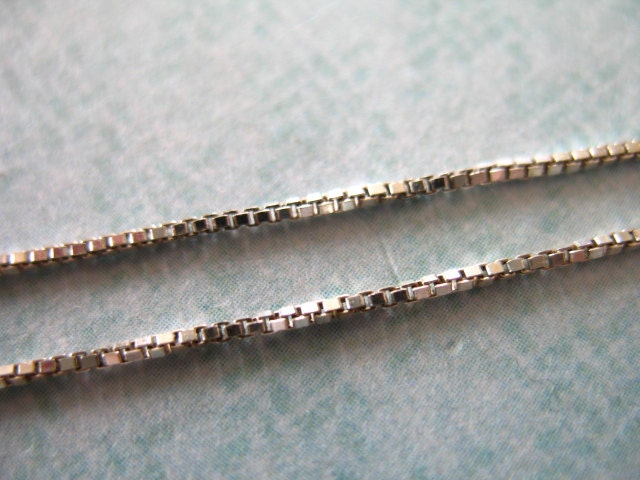 Sterling Silver BOX Chain 0.8 Mm Finished Necklace Chain - Etsy