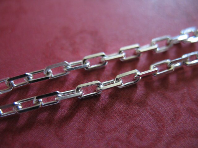 10-100 Ft / Sterling Silver Chain / Drawn Cable Chain / 1.7 Mm - Etsy