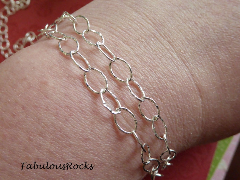 Sterling Silver Charm Bracelet Chain Wholesale 5.5 Mm Sparkly - Etsy