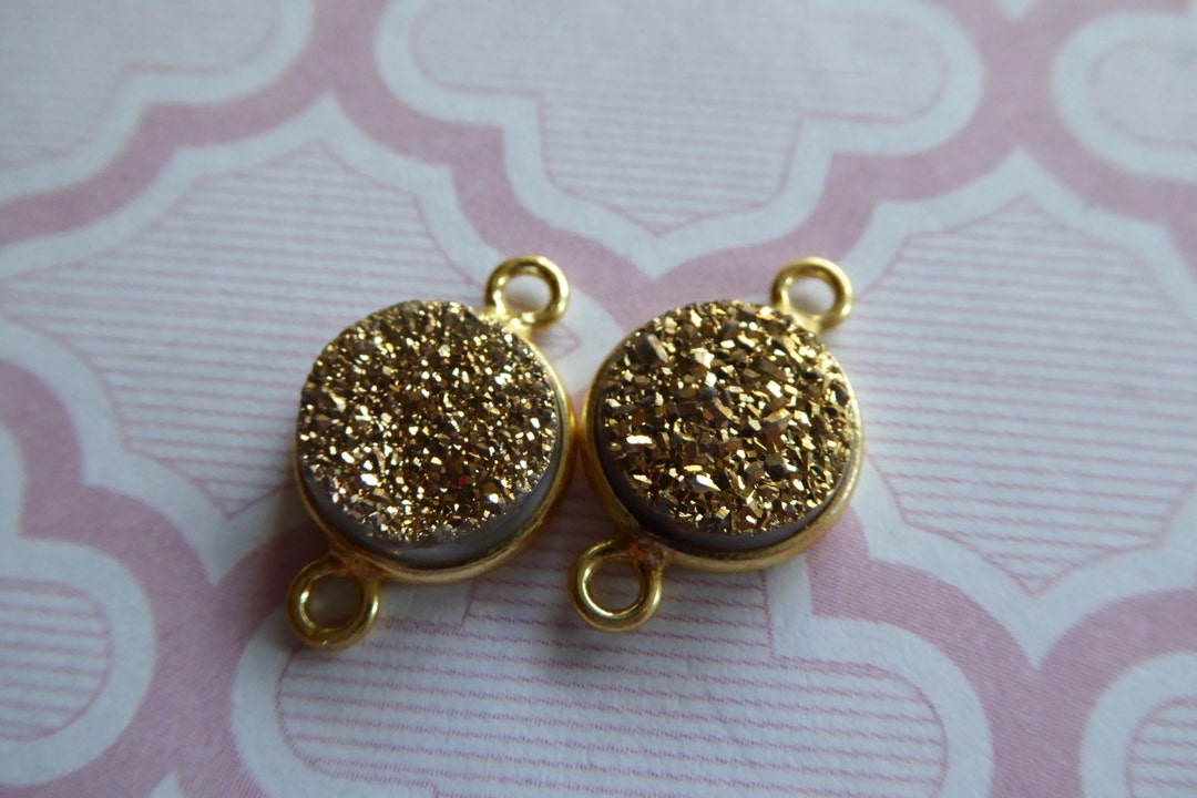 Gem Connector LINK 11 Mm Gold Vermeil or Sterling Silver / - Etsy