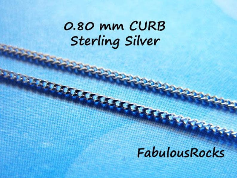 5-100 Ft / CURB CHAIN Sterling Silver Chain Bulk Footage - Etsy