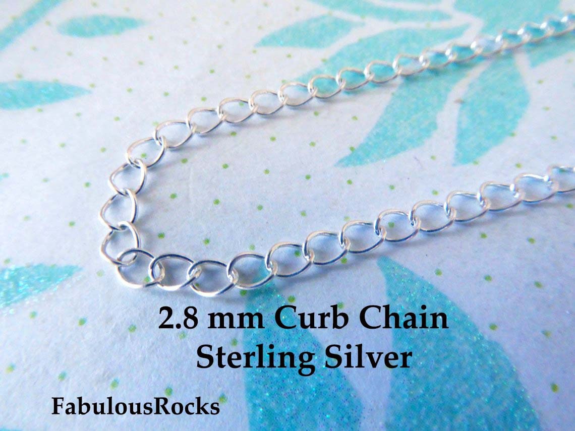 1 to 100 feet / Jewelry Supplies CURB Chain Unfinished | Etsy