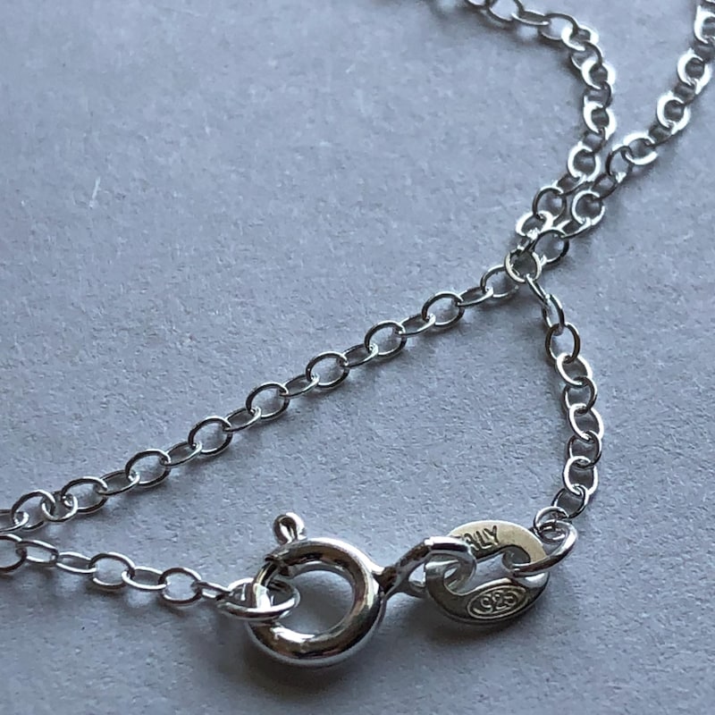 Silver D Necklace 18 Inch - Etsy
