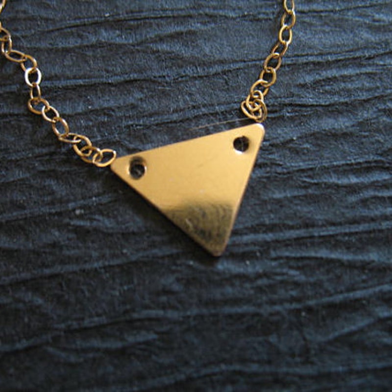 14k Gold Filled Triangle - Etsy