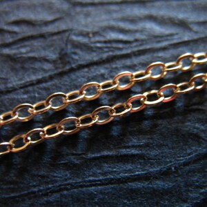 1-50 Feet, Bulk Gold Chain, 14k Gold Filled Chain, Oval Cable, 2.5x1.7 ...