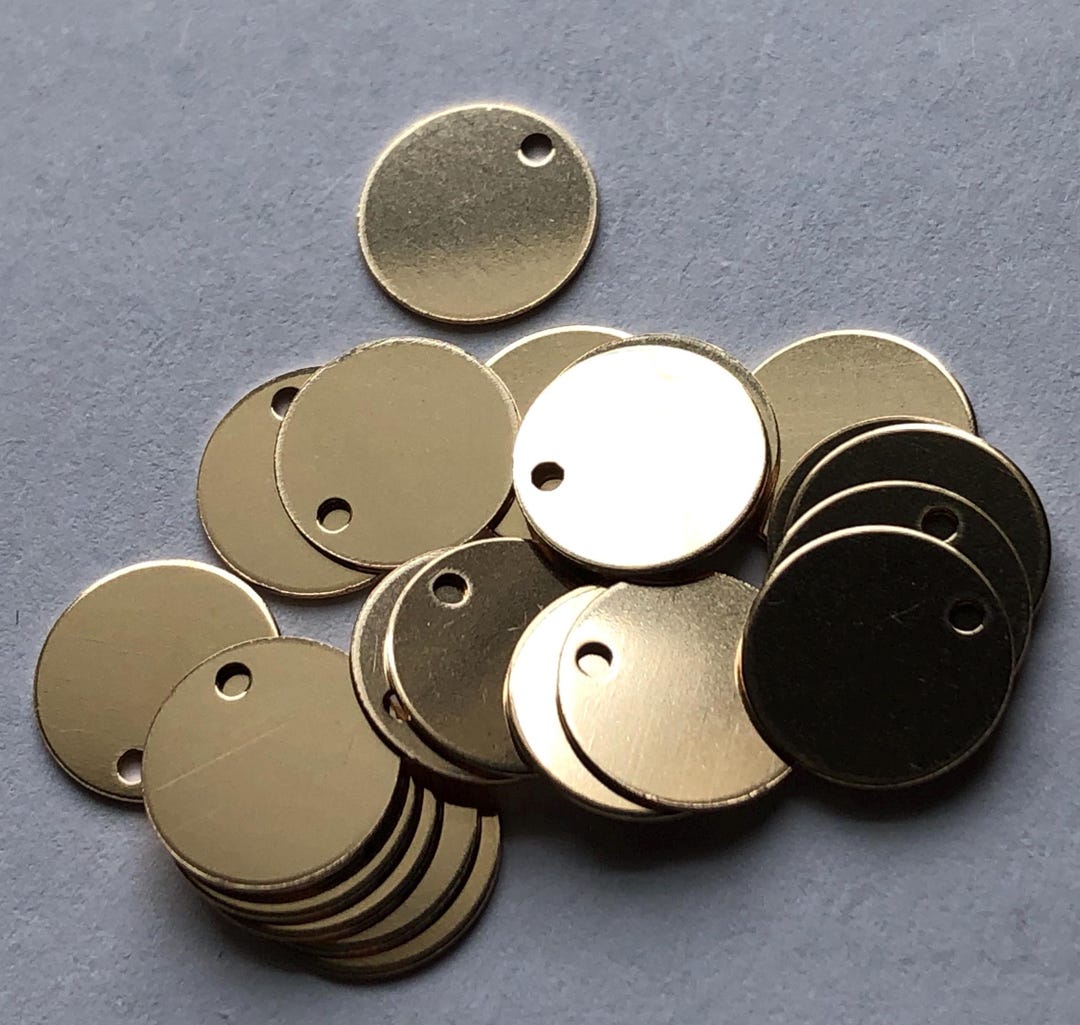 14k Gold Filled Metal Blanks Discs, 9 Mm, 3/8", Circle Sequins, 26 ...
