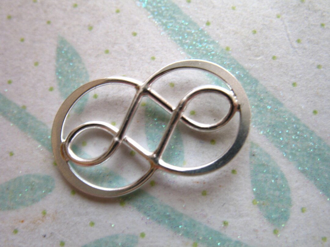 INFINITY Links Connectors Pendant Double Infinity Charm, Sterling ...