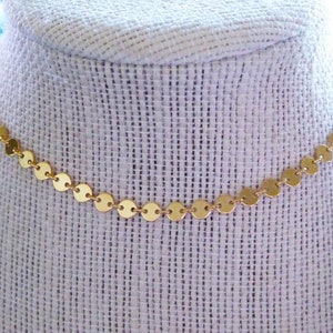 SEQUIN Chain Necklace Bracelet Chain Wholesale, 4 Mm Disc Chain ...