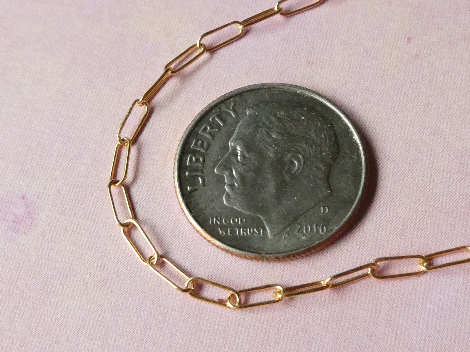 1-100 Feet 14k Gold Fill Paper Clip Drawn Cable Necklace - Etsy