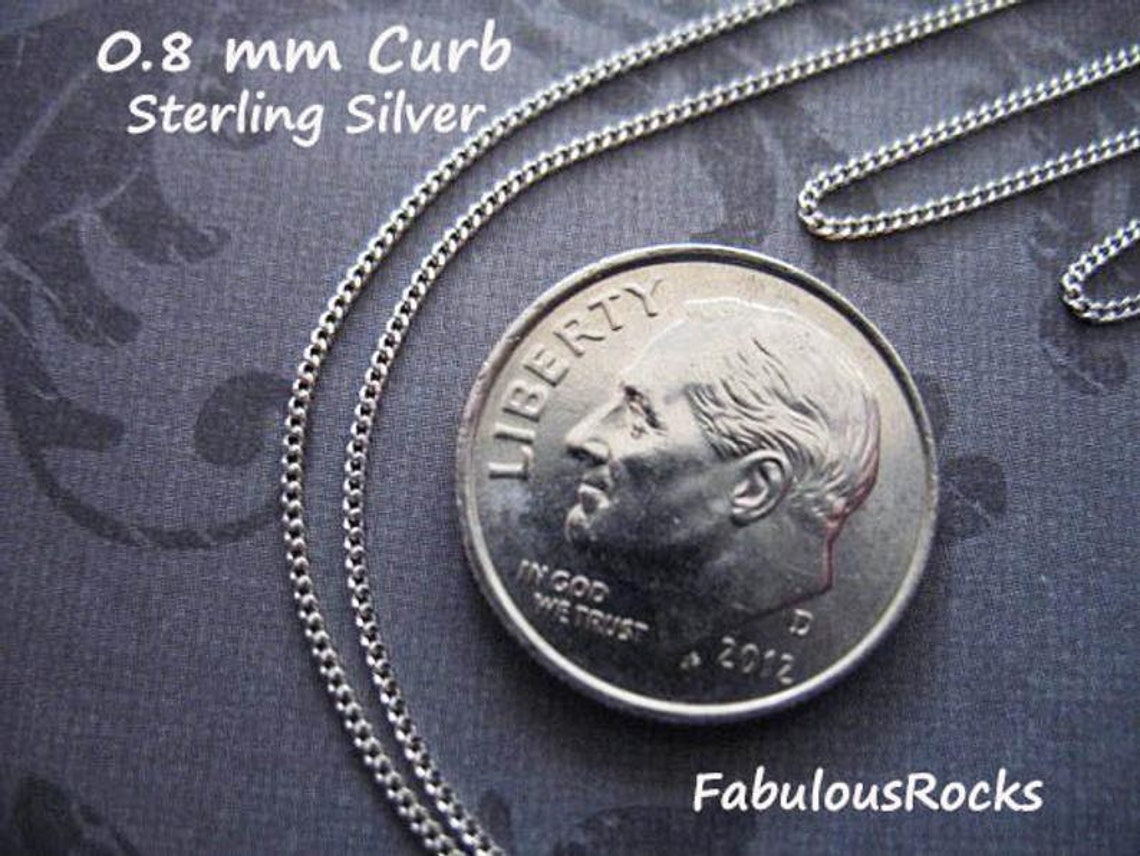 5-100 Ft / CURB CHAIN Sterling Silver Chain Bulk Footage - Etsy