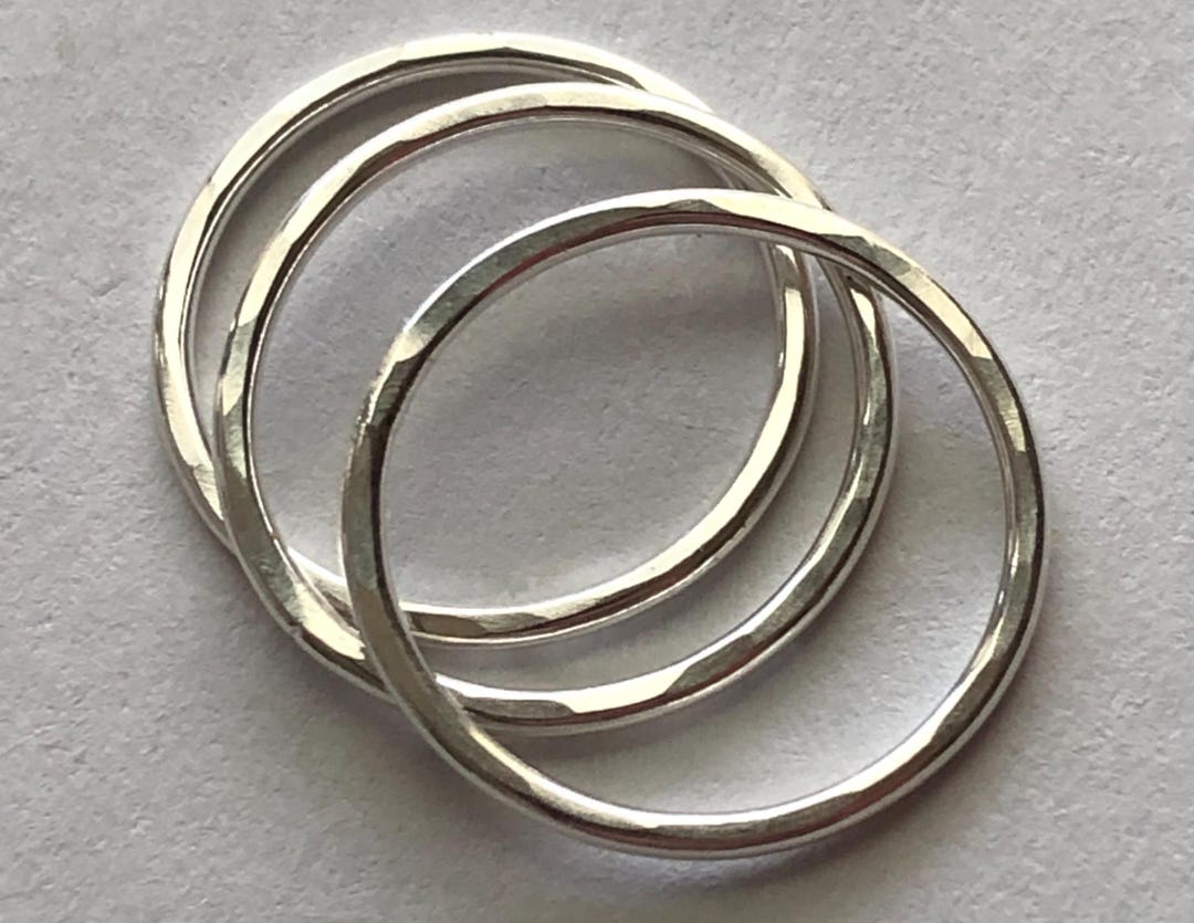 Hammered Sterling Silver Infinity Link, 15mm Eternity Connector - Etsy