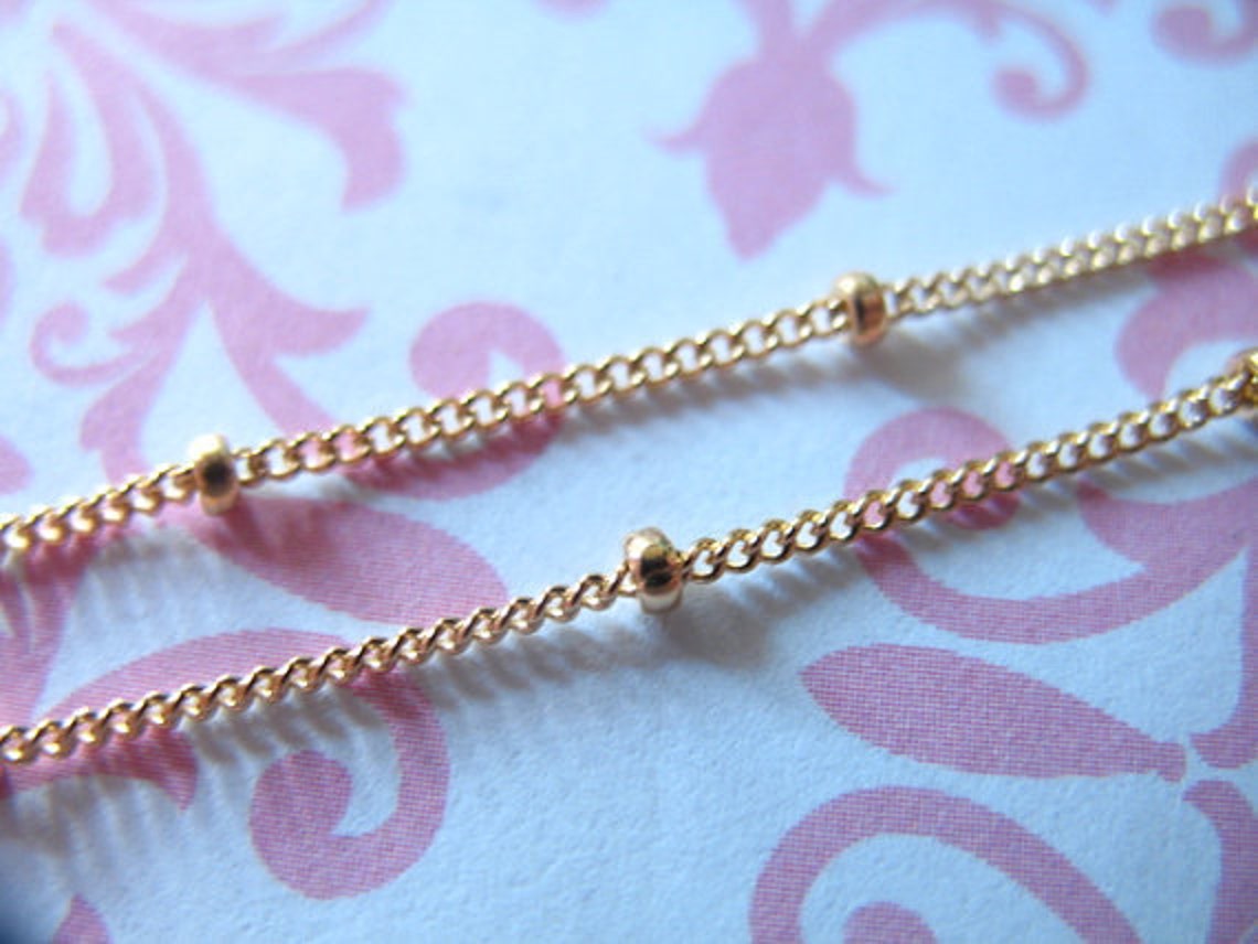 Gold Filled Chain SATELLITE SATURN Ball Chain / 1-100 Feet - Etsy