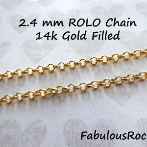 Belcher Chain ROLO Necklace Chain Bulk, 2.4 Mm 14k Gold Fill Chain ...