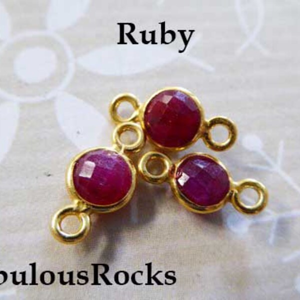 Bezel Set Ruby - Etsy