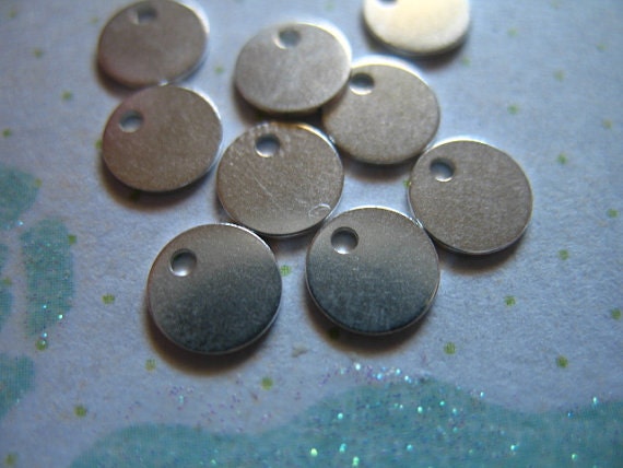 5-50 Pcs Bulk 6mm Sterling Silver Blanks Discs Sequins - Etsy