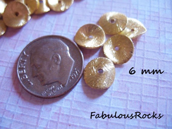 10-100 Pcs / Wavy Discs Potato Chip Spacer Beads / - Etsy