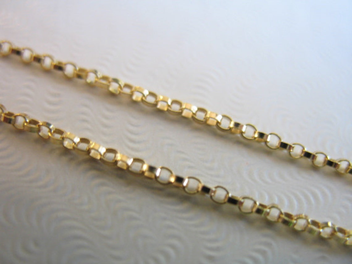 ROLO CHAIN 14k 14kt Gold Filled Cable Chain 3-100 Ft - Etsy