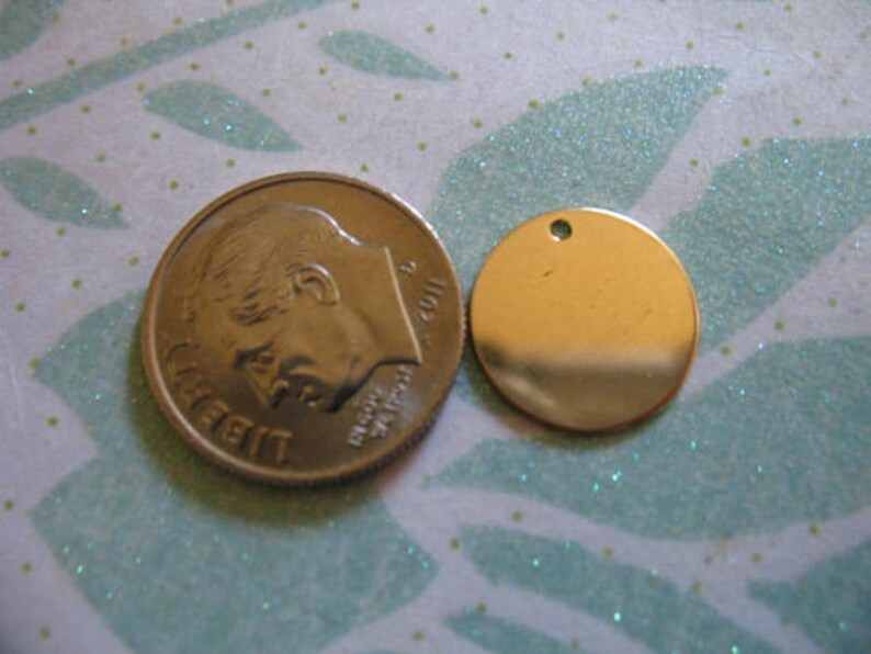 Gold Filled Round Circle Discs Metal Stamping Blanks 14k GF / - Etsy