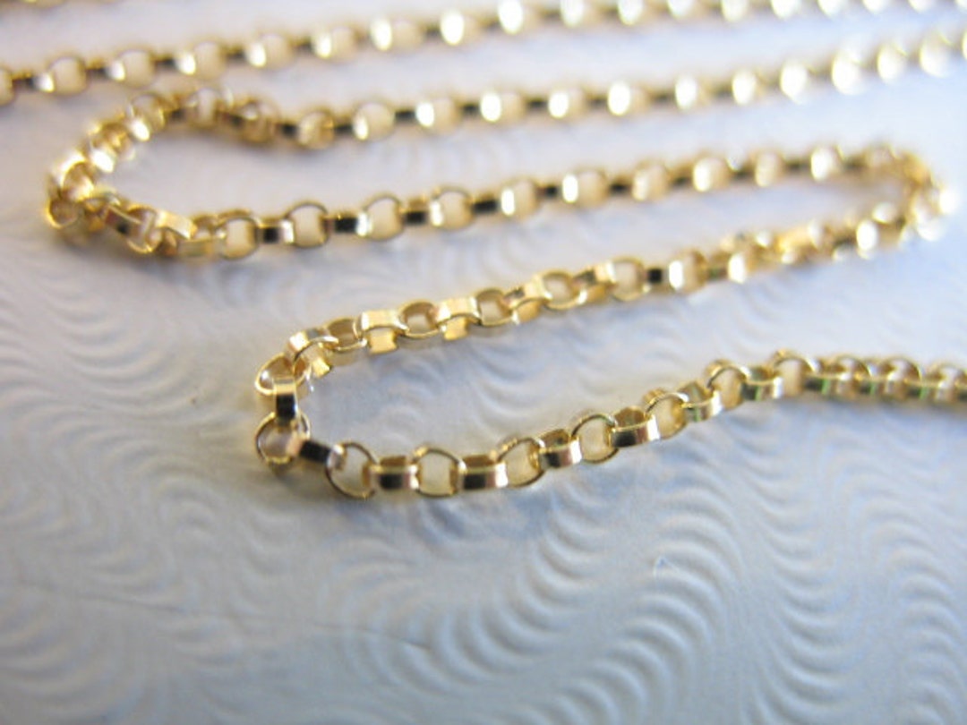 ROLO CHAIN, 14k 14kt Gold Filled Cable Chain, 1.2 Mm, Delicate ...