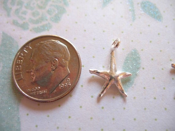 1-10 pcs / Star Fish STARFISH Charm Pendants / 24k Gold | Etsy