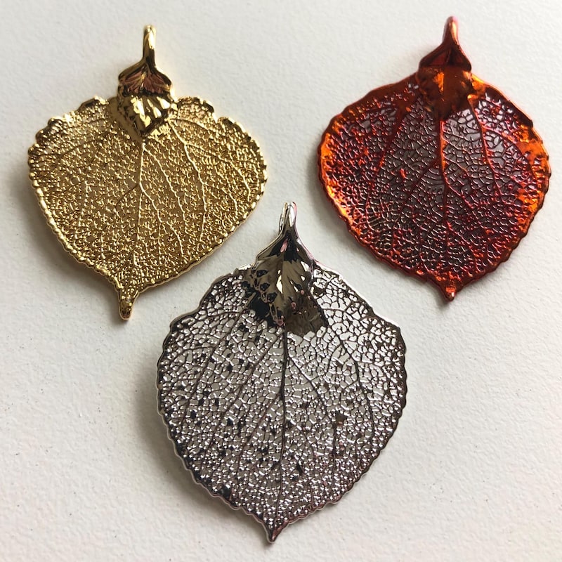 Small Metal Leaves - Etsy