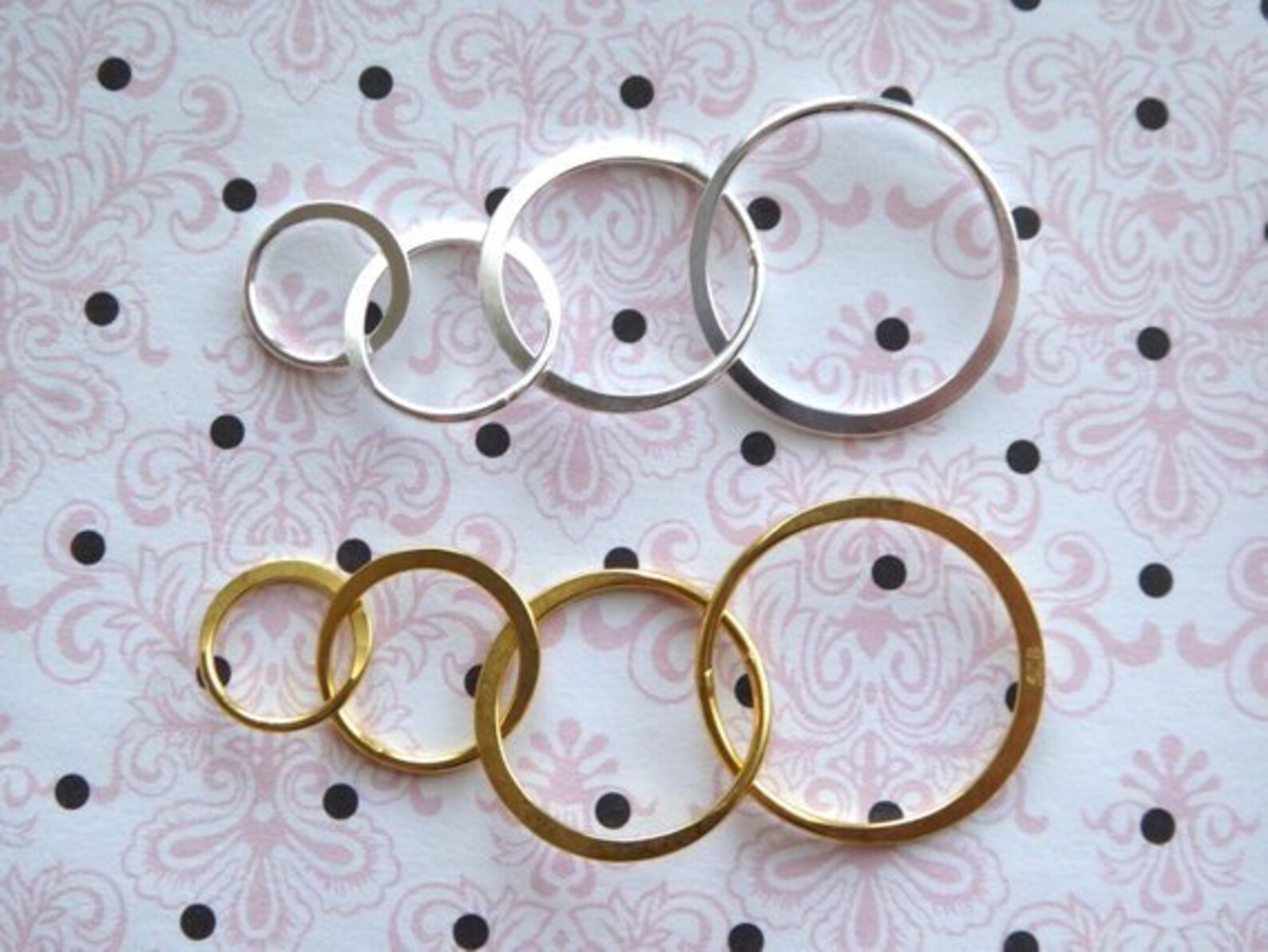 Circle Link Connector 2 Circle Double Infinity Pendant Charm - Etsy