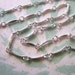 Sterling Silver BAR Chain, Silver Dapped BAR Link Necklace Chain, 8.5x1 ...