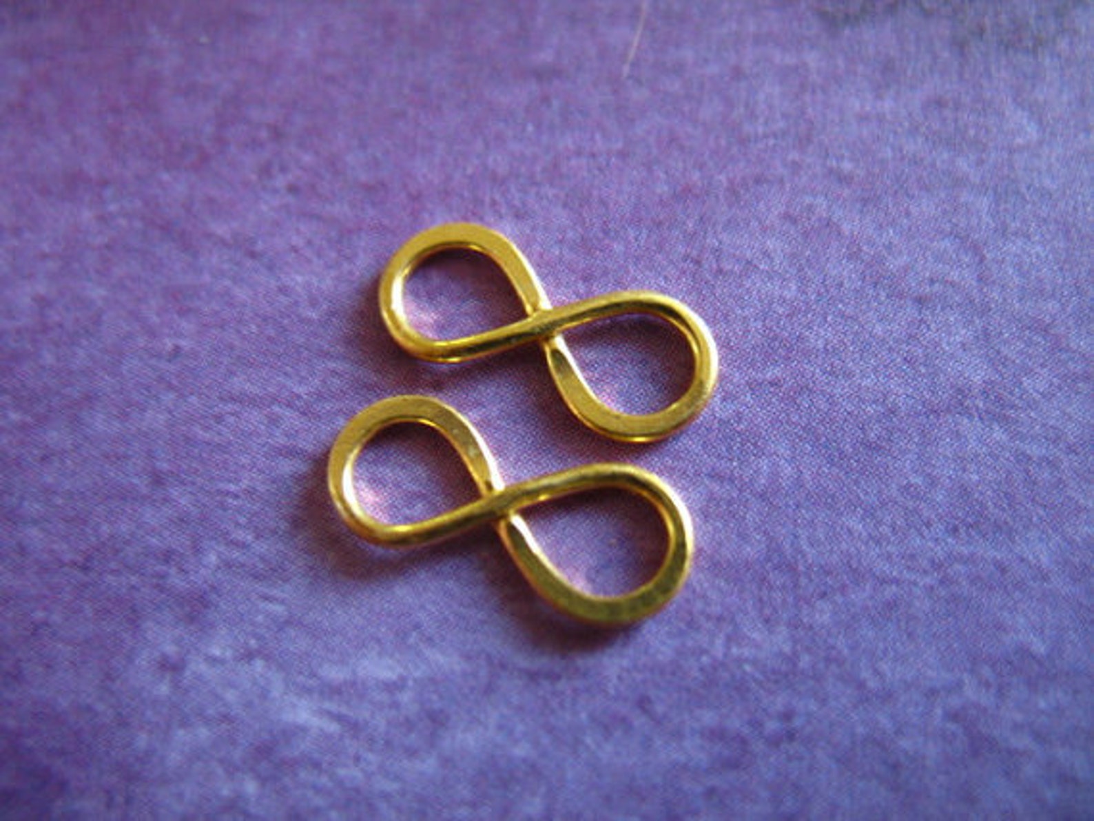 24k Gold Vermeil Infinity Charms, Figure 8 Connector (11.5x5 Mm) - Etsy
