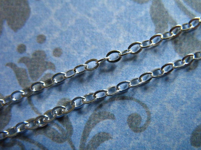 5-100 Ft Sterling Silver Chain 925 Sterling Silver 1.6 Mm - Etsy