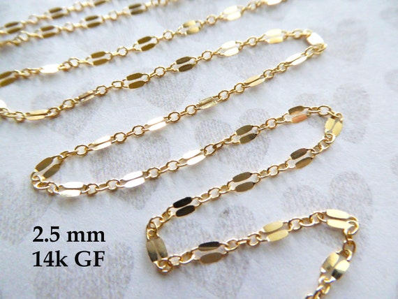 1-10 ft / Sequin Chain Dapped Long and Short Necklace Chain | Etsy