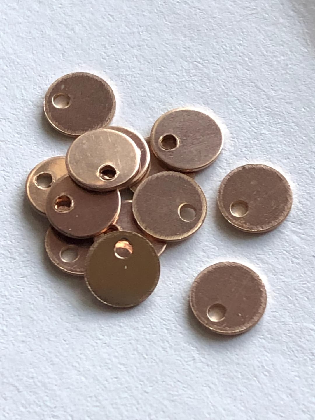 6 Mm, ROSE GOLD Blanks, 24 Gauge, 14k 14kt Gold Filled Stamping Discs ...