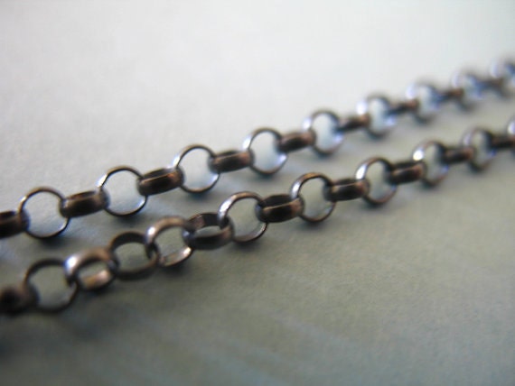 Sterling Silver Chain Rolo Chain Neck Necklace Jewelry | Etsy