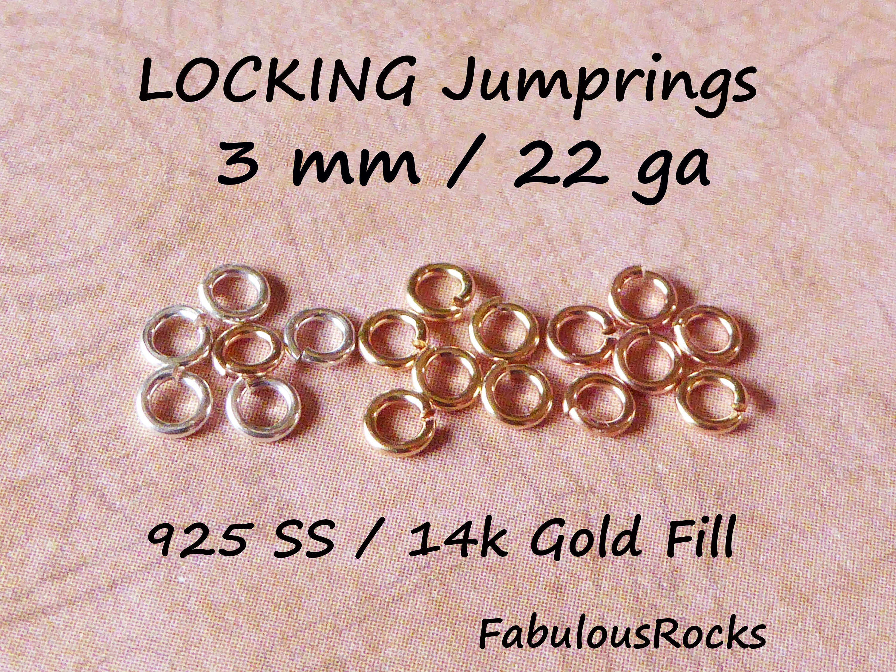25-500 Pcs 14k Gold Filled Jump Rings Locking Jump Rings Bulk - Etsy UK