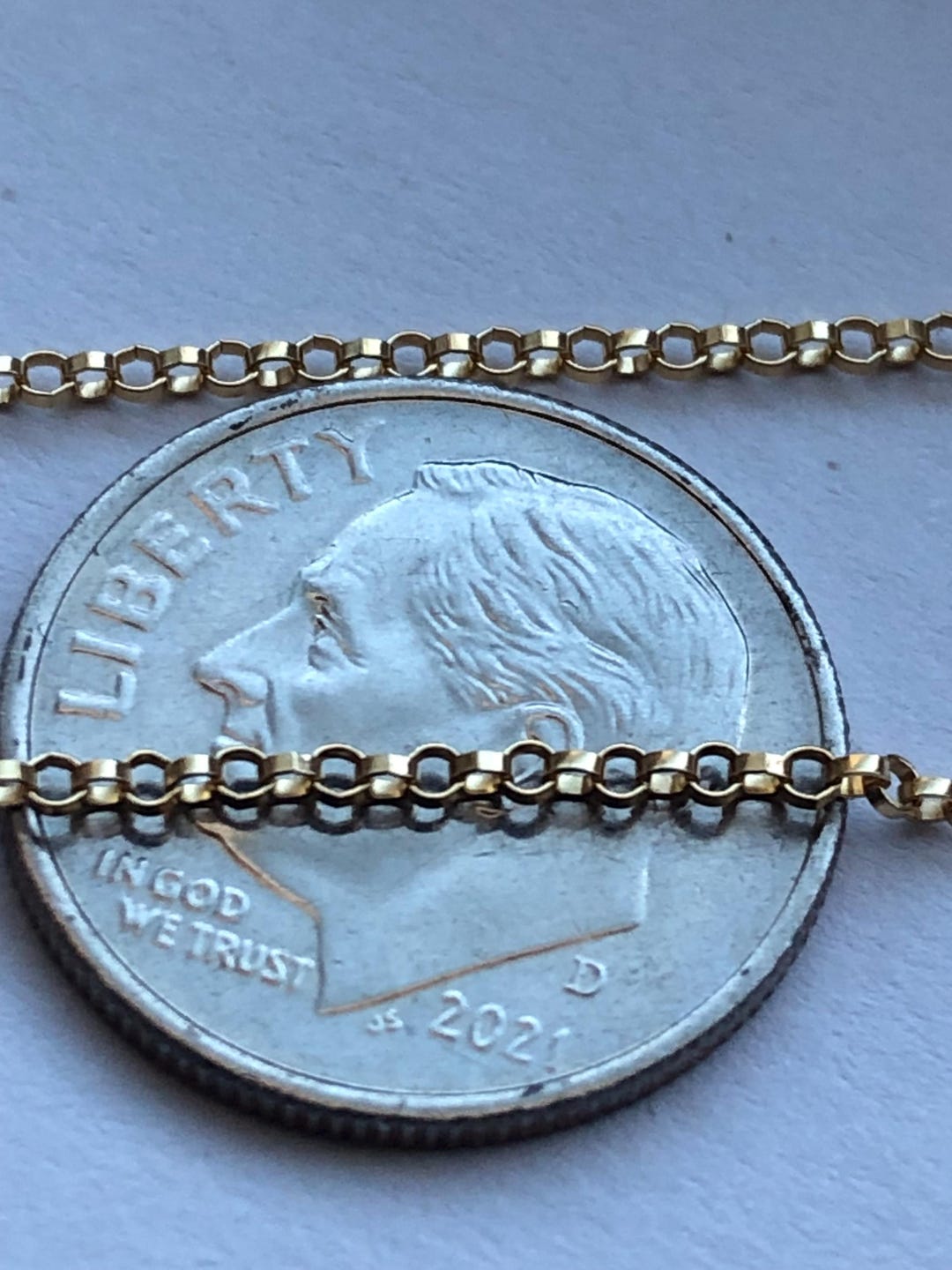 ROLO CHAIN, 14k 14kt Gold Filled Cable Chain, 1.2 Mm, Delicate ...