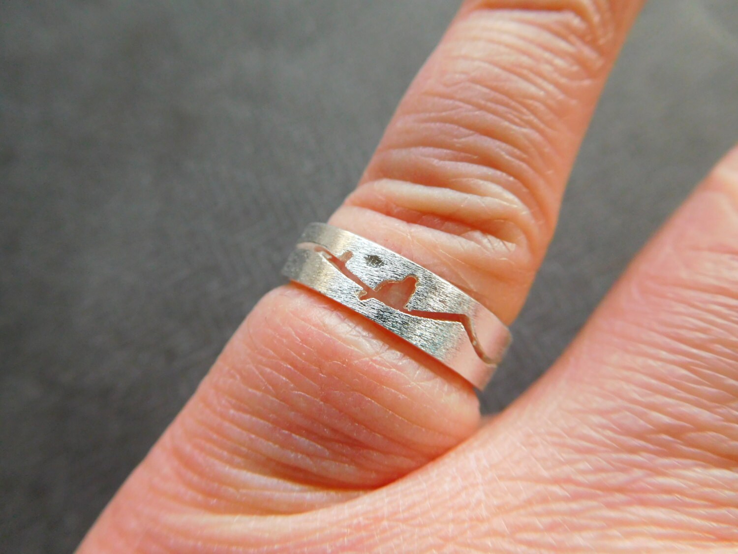 Sterling Silver Knuckle Ring: Adjustable Stacking Midi Ring - Etsy